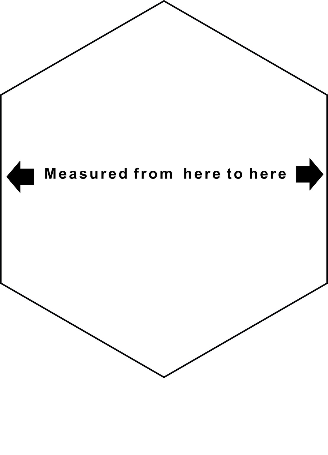Acrylic Hexagon Blank (measured Flat to Flat, See Other Listing for ...