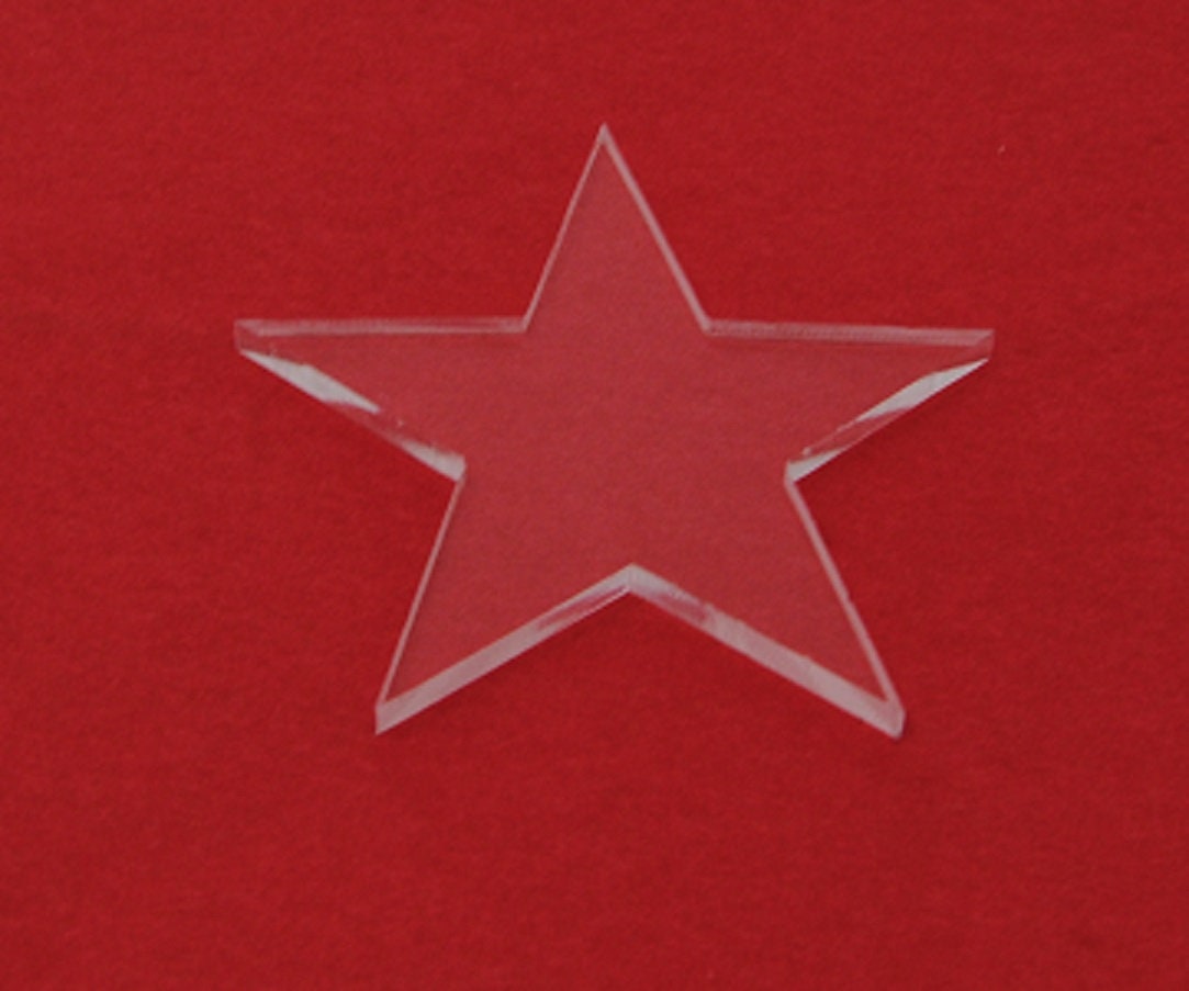 Clear Acrylic Star - Etsy