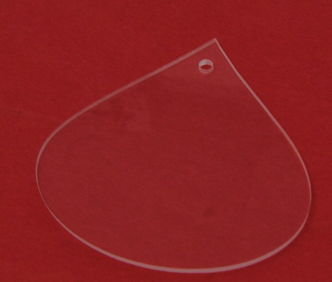 Acrylic Rain Drop / Tear Drop Keychain / Ornament Blank - Etsy