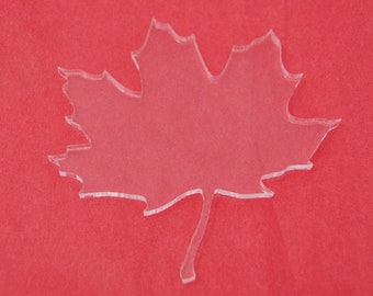 Maple Leaf Shape, Clear Acrylic Craft Blank, Colored Acrylic Blank - Etsy