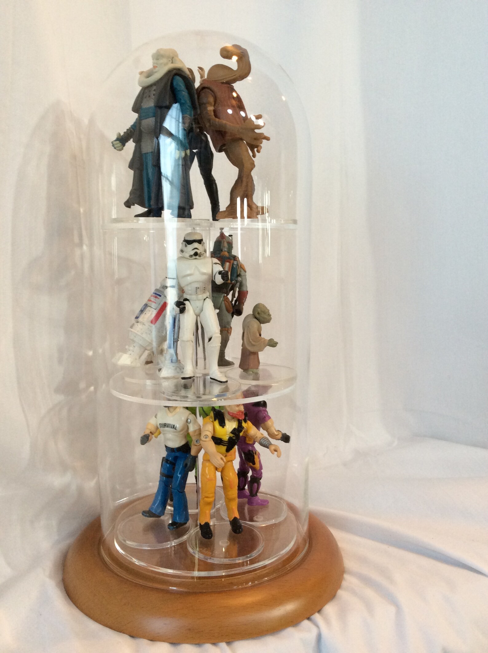 Five Tiered Acrylic Display Stands 5" Diameter 2" Shelf Height - Etsy