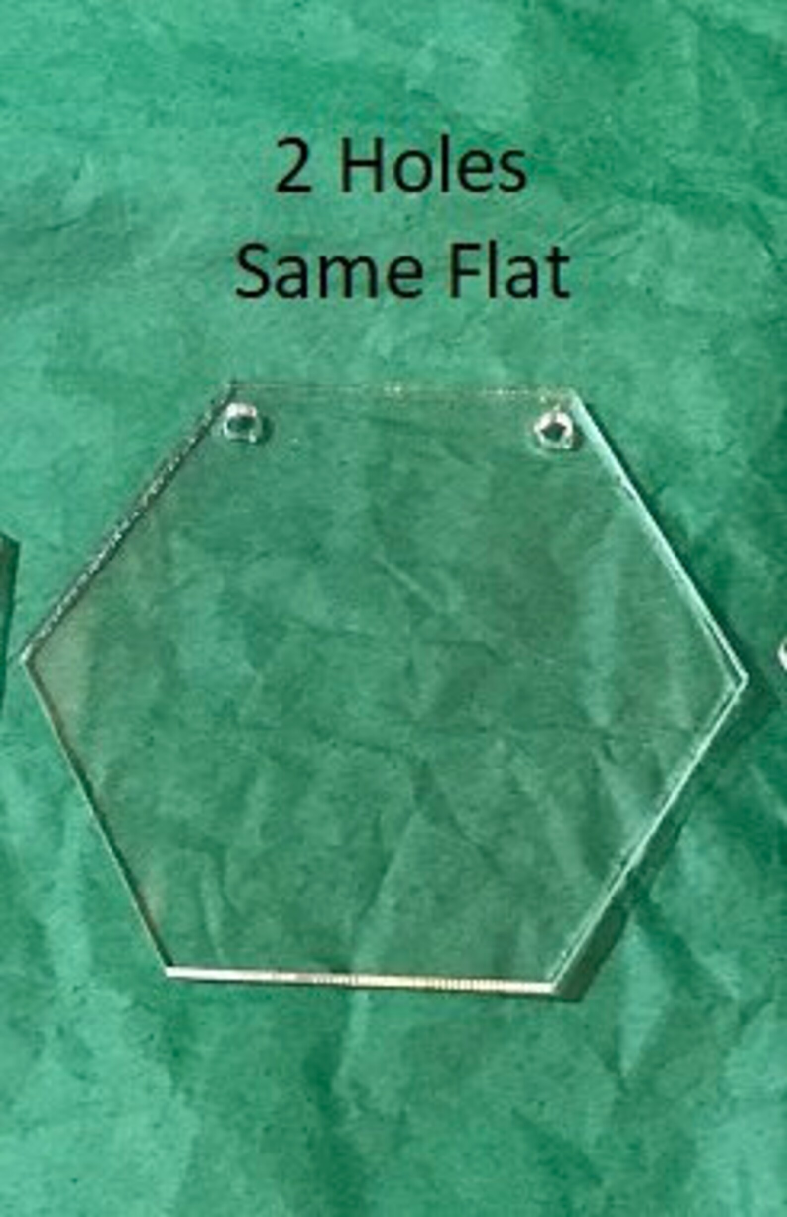 Acrylic Hexagon Blank (measured Flat to Flat, See Other Listing for ...