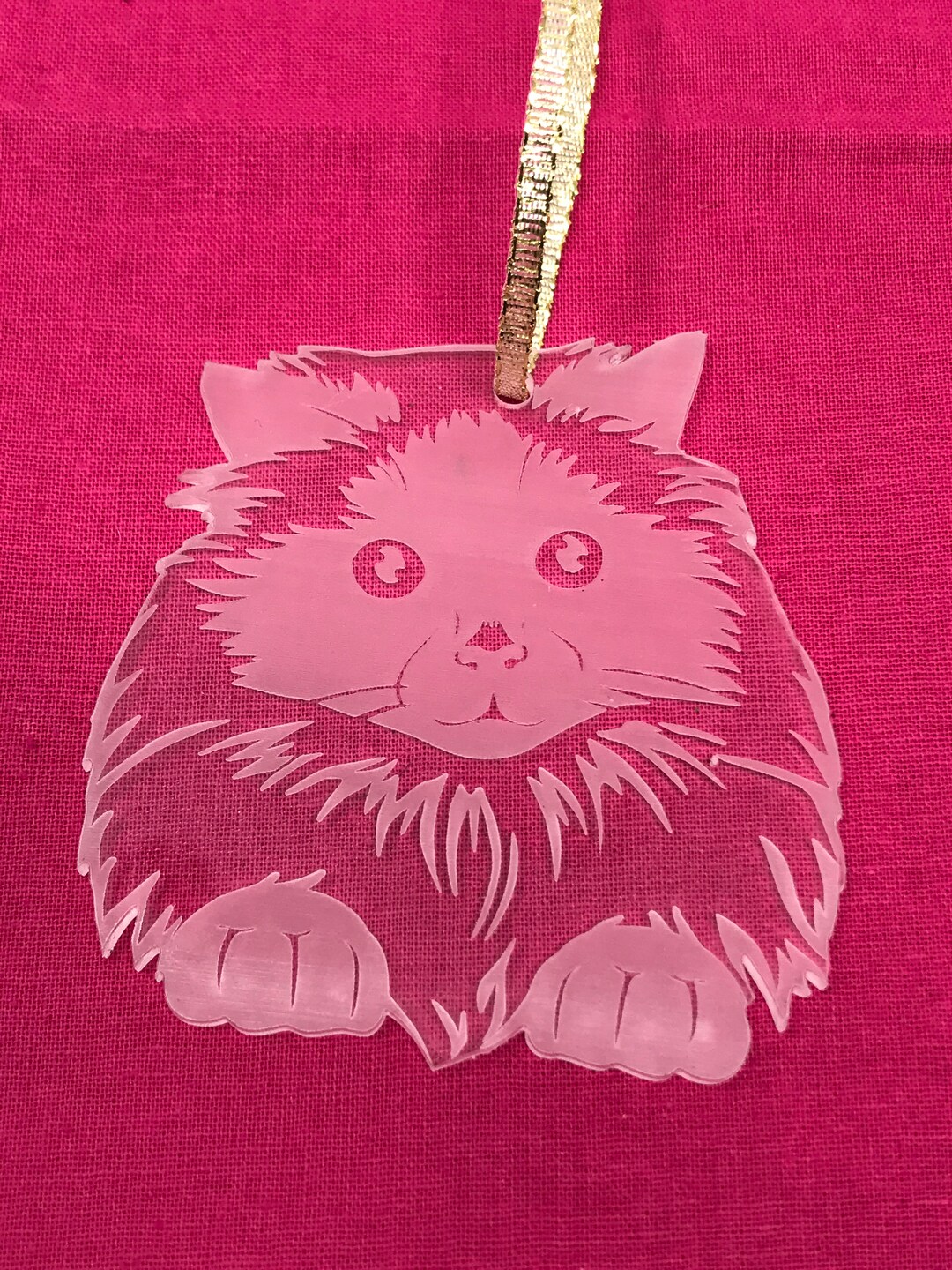 Acrylic Himalayan Cat Head & Paws Ornament by Anbcollectibles - Etsy