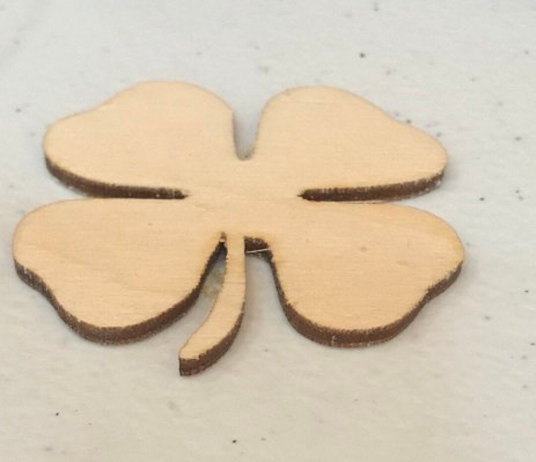 Wood Clover Craft Shape With or Without Holes - Etsy