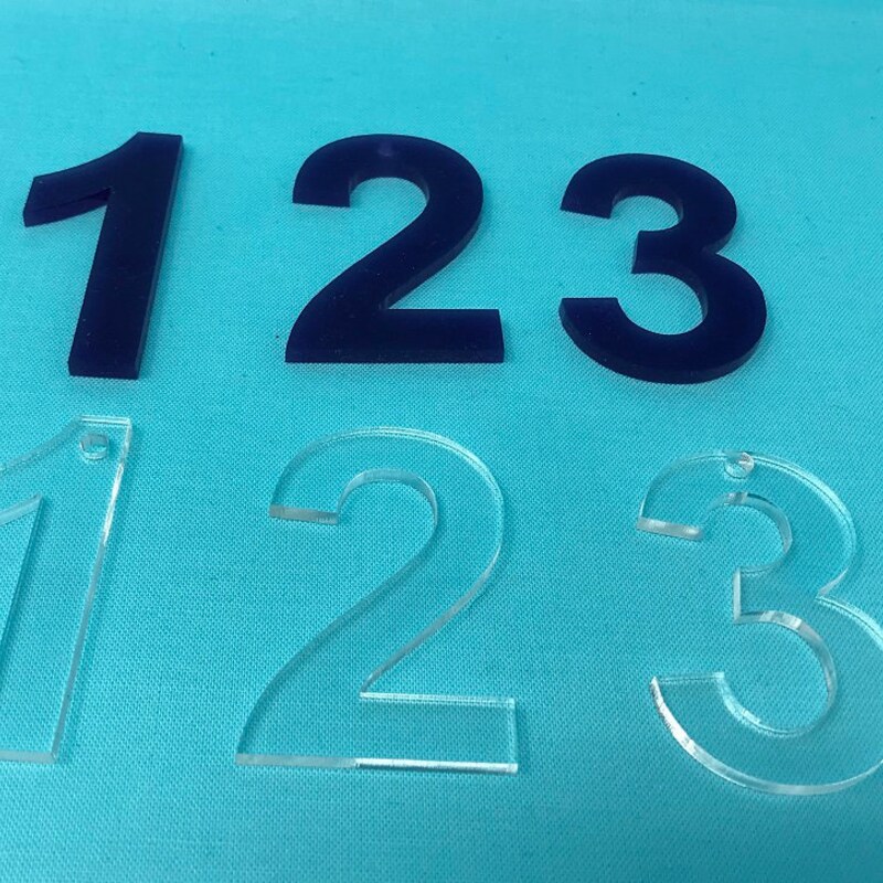 Acrylic Numbers - Etsy