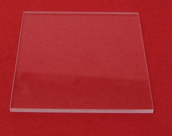 100 Clear Acrylic SQUARE Blanks Select Size 1/8 or - Etsy