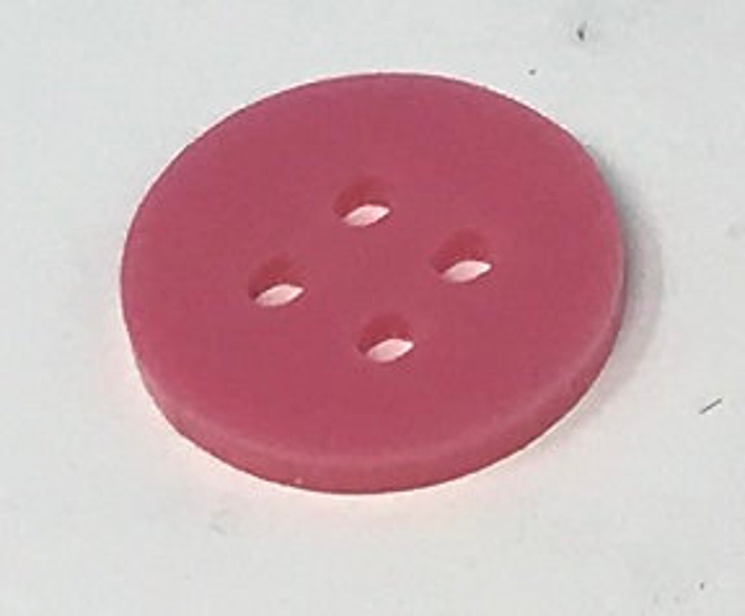 A (10 Pack) 1" Paintable Pink 3199 Acrylic Round Buttons With 4 Holes ...