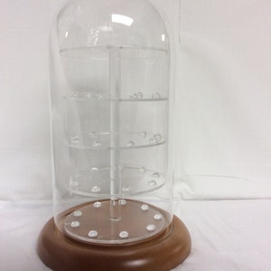 Five Tiered Acrylic Thimble Display Stand 5" Diameter Holds 42 Thimbles ...