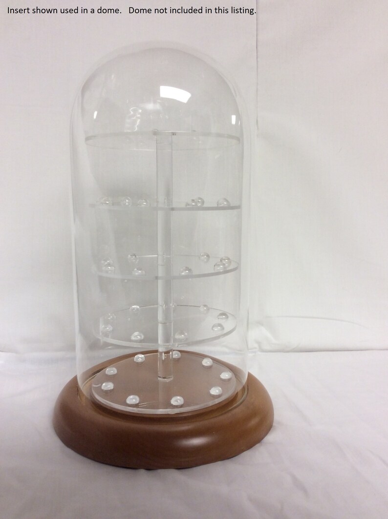 Five Tiered Acrylic Thimble Display Stand 5 Diameter Holds 42 Thimbles ...