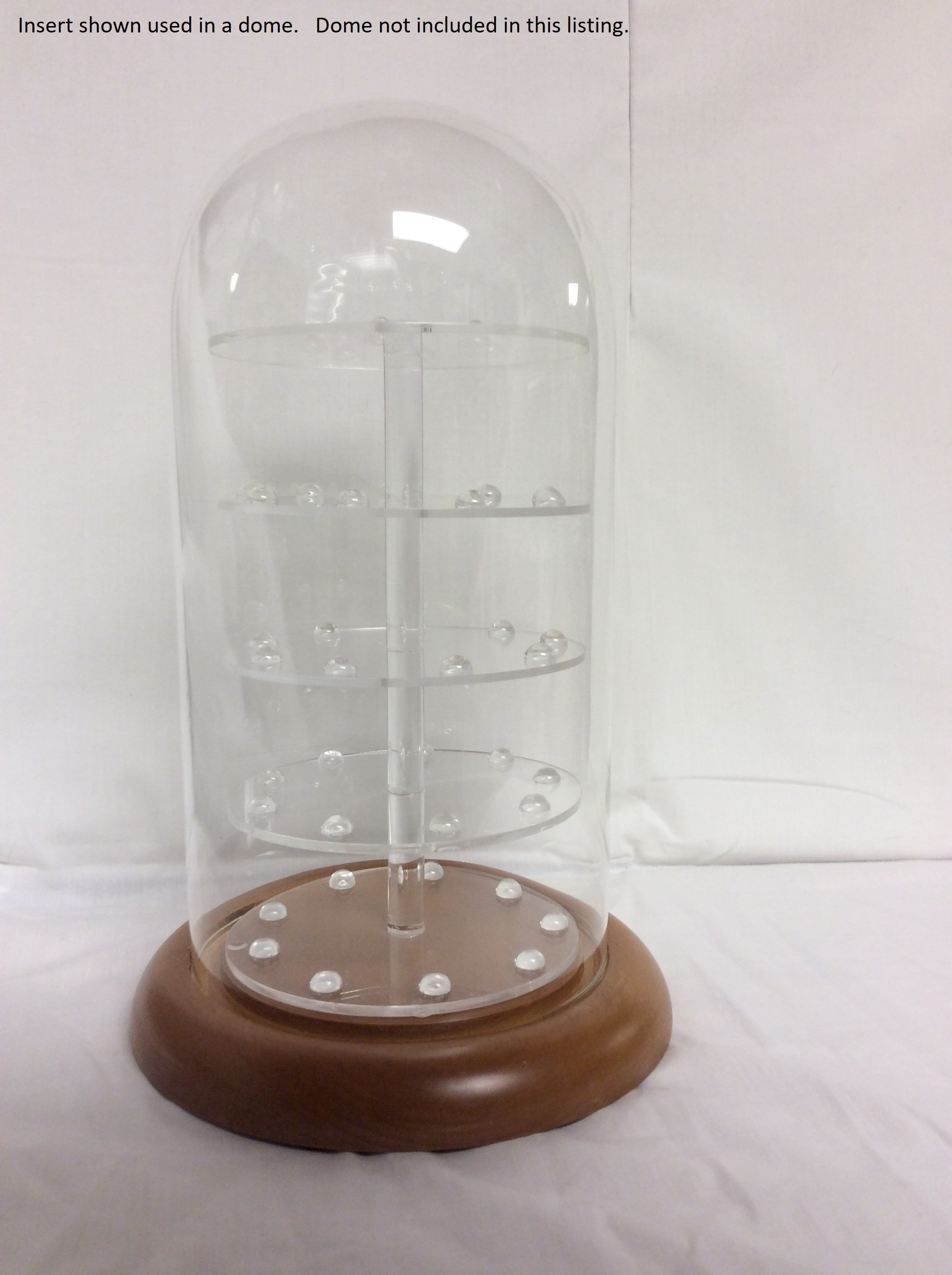 Five Tiered Acrylic Thimble Display Stand 5 Diameter Holds 42 Thimbles ...