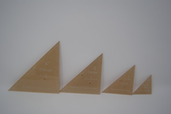 ANBCollectibles Laser Cut Acrylic Triangle Templates 1 | Etsy