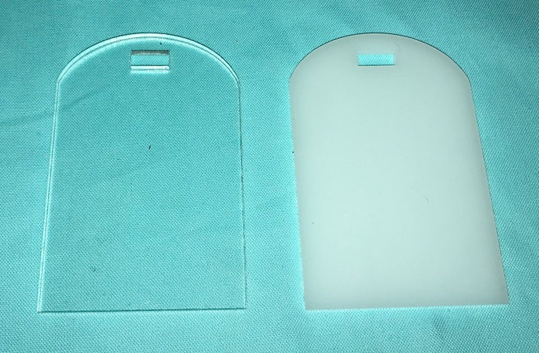Acrylic Rounded Top Tag Clear or Choice of Colors - Etsy