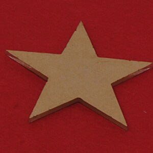 1/4" Thick 3/4" Tall Clear Acrylic Star - Etsy