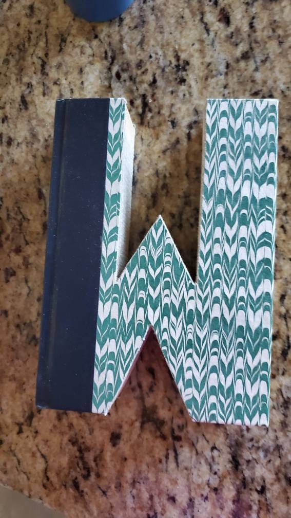 Letter Book. Letters and Shapes Cut From Hard Backed Books. Many Colors ...