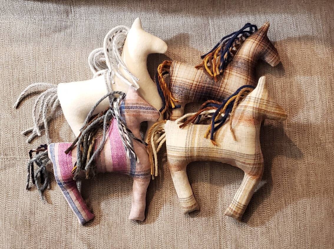 Custom Stuffed Horse - Stuffed Wool Pony - Wool Horse Toy - PNW Wool ...