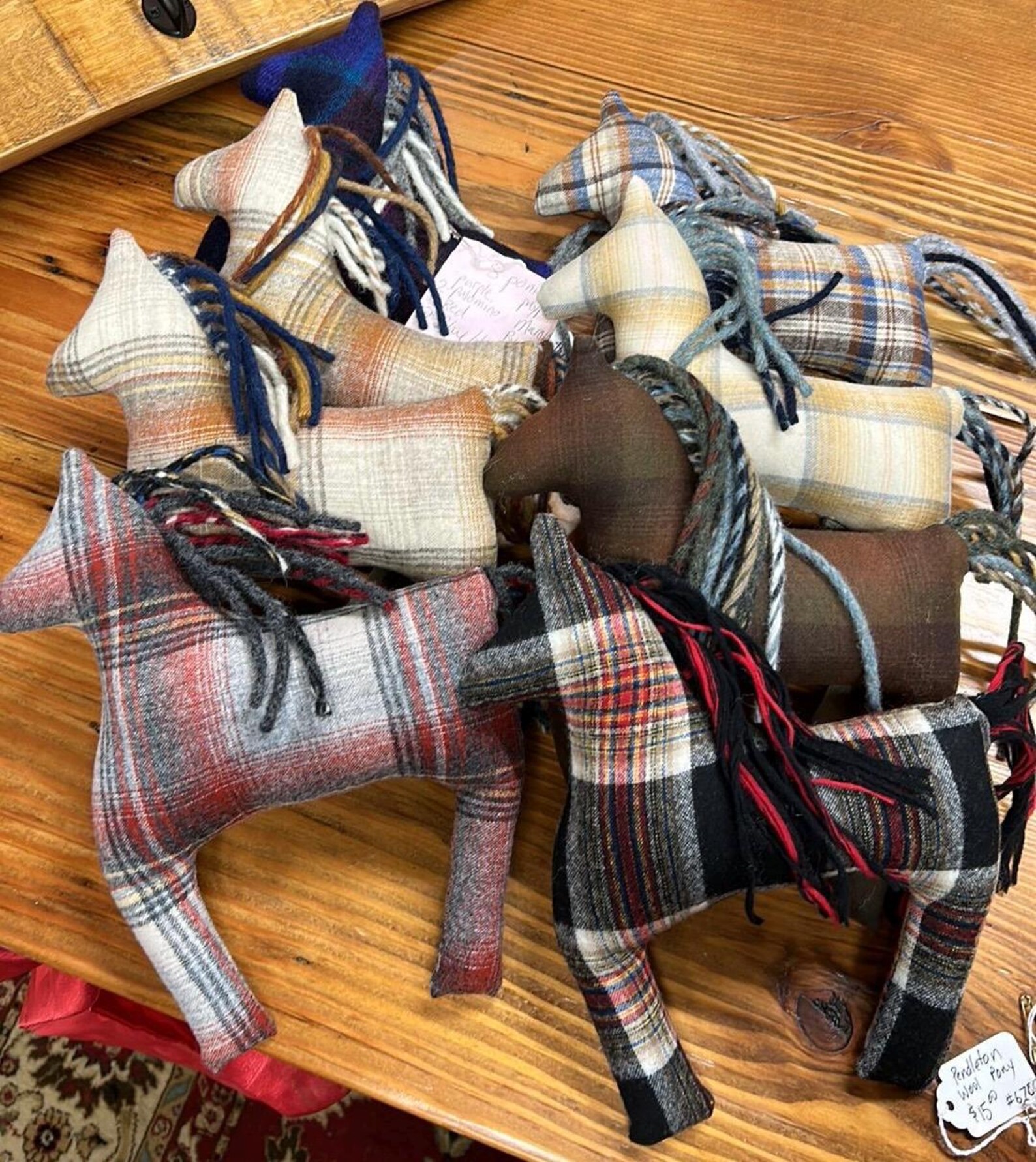Custom Stuffed Horse Stuffed Wool Pony Wool Horse Toy Pendleton Animal ...