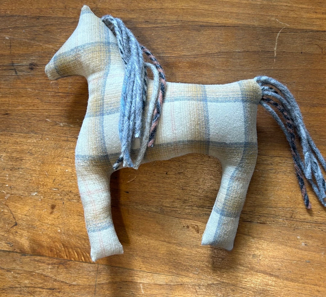 Pony. Pendleton Wool Fabric Soft Toy. Plaid Pony. Pendleton Pony ...
