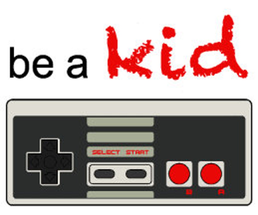 Be a Kid NES Logo. - Etsy