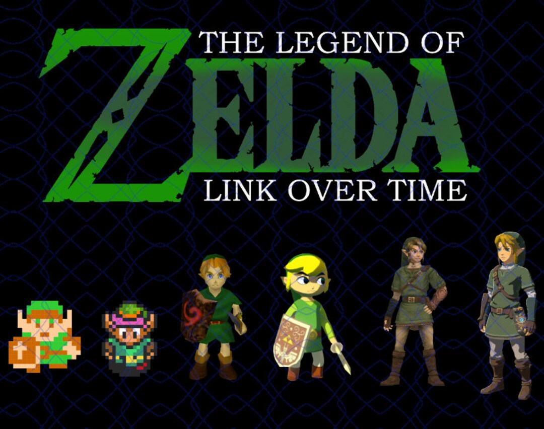 Zelda "links Over Time" Png - Etsy