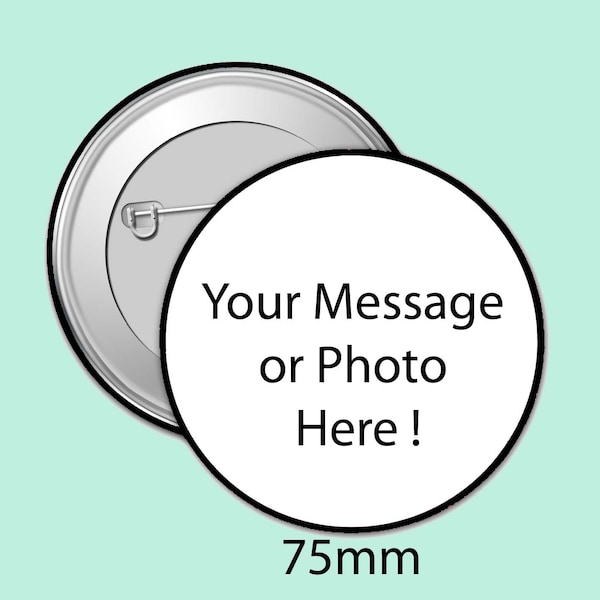 Personalised Badge Etsy Uk