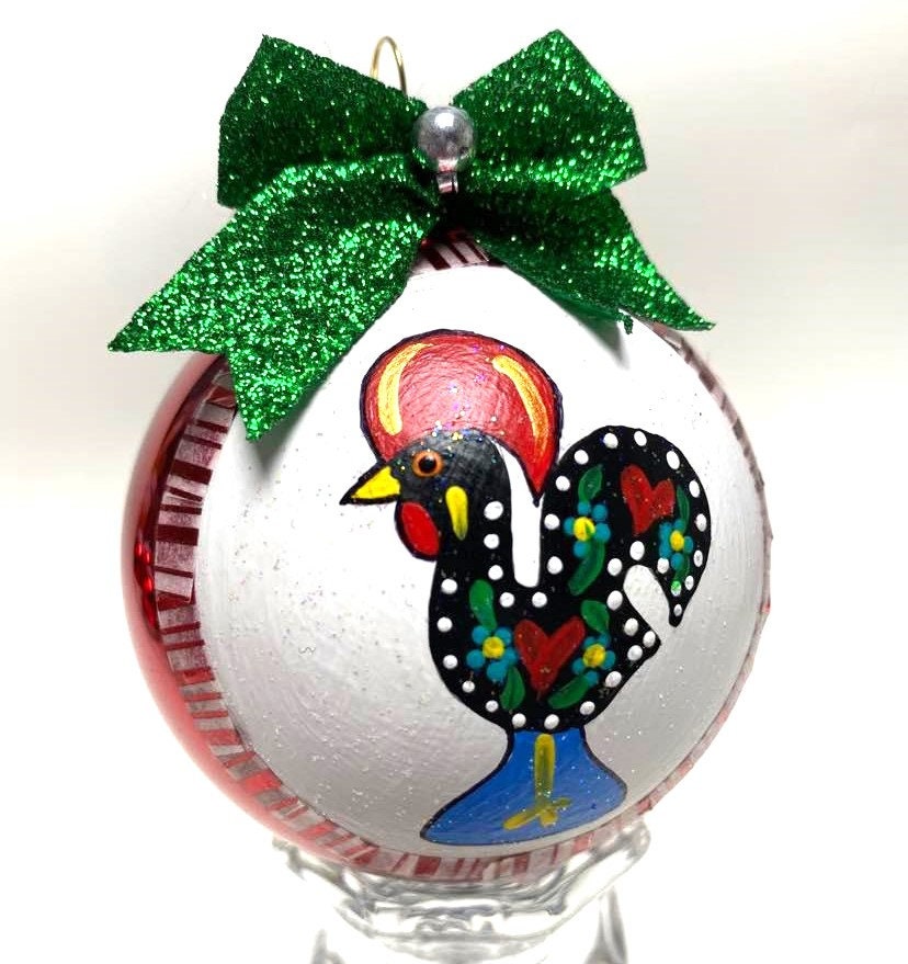 Portuguese Rooster / Galo De Barcelos Christmas Ornament - Etsy