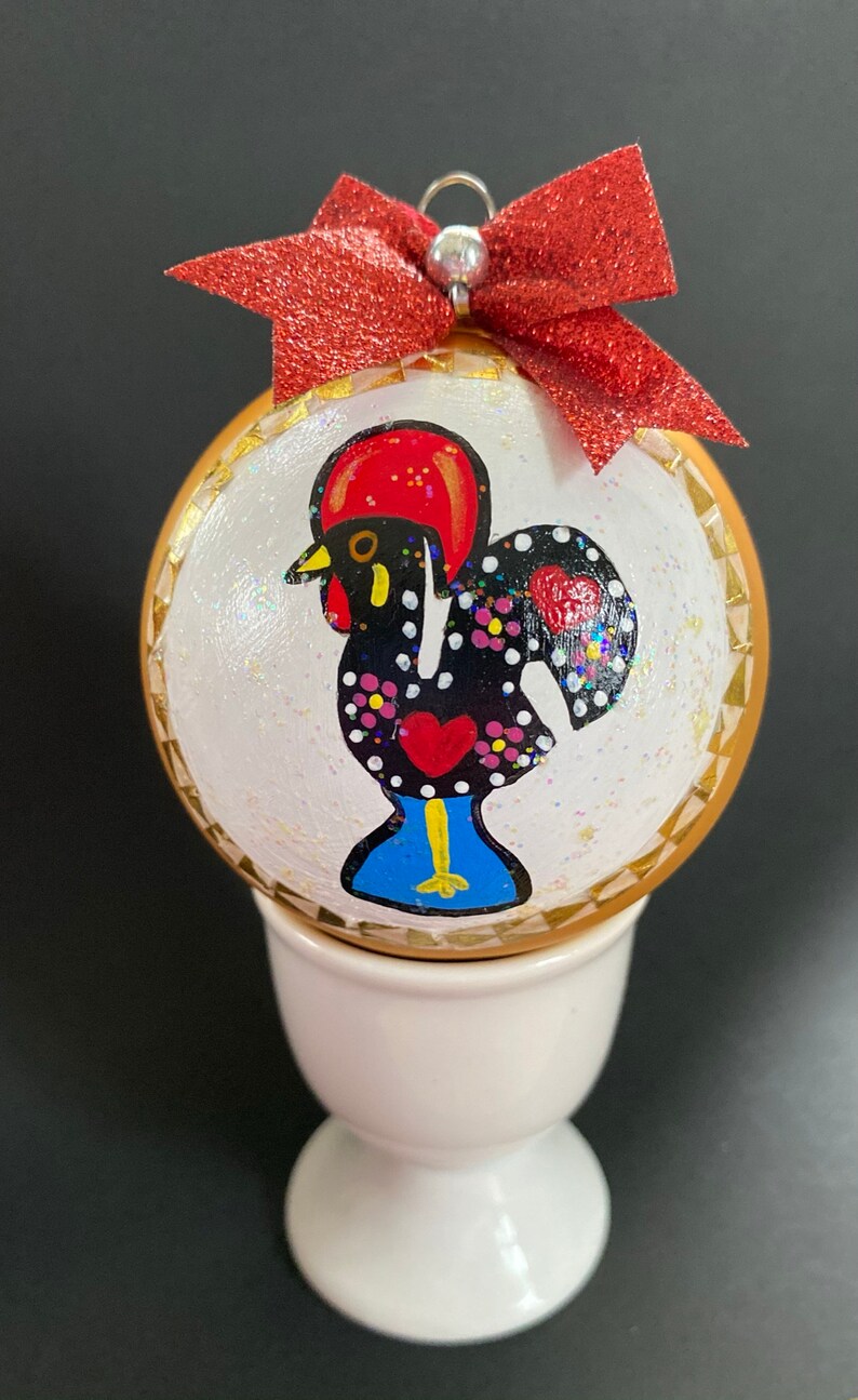 Portuguese Rooster / Galo De Barcelos Christmas Ornament - Etsy