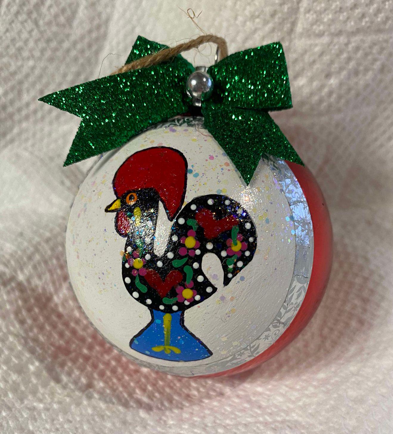 Portuguese Rooster / Galo De Barcelos Christmas Ornament - Etsy