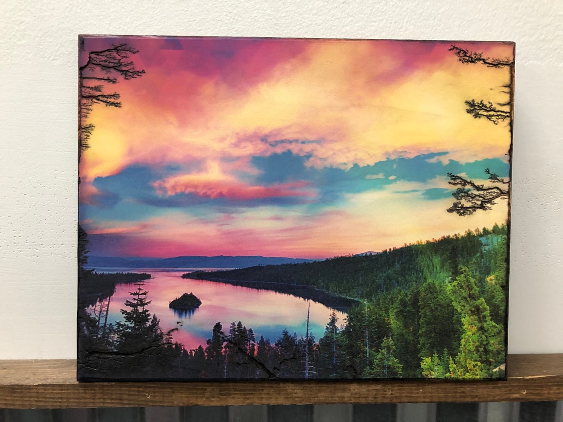 Rustic Wall Art Wood Photo Print Wood Art Decor Art Gift | Etsy