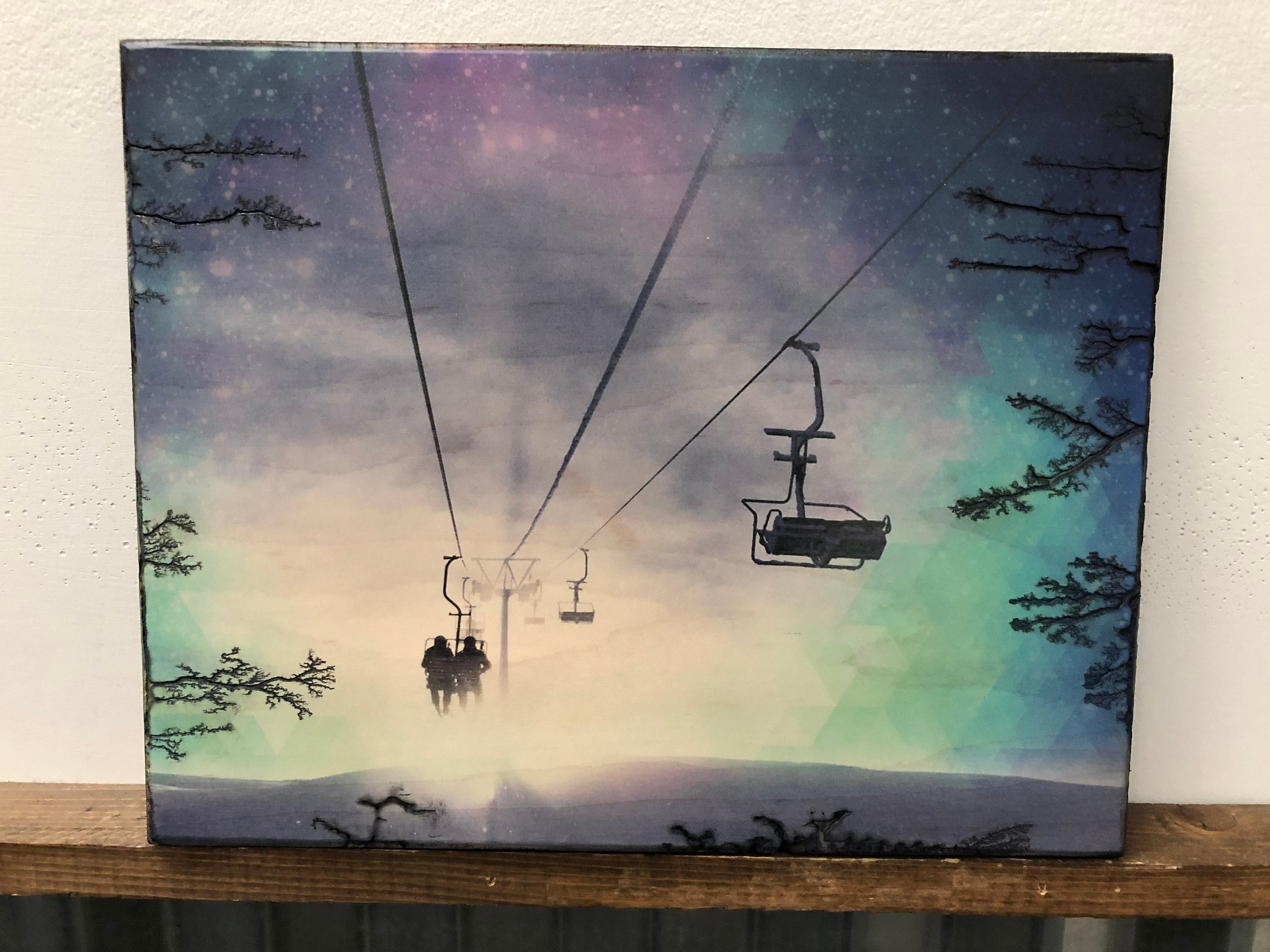 Into the Light Wood Wall Art Snowboard Art Ski Art Wood - Etsy