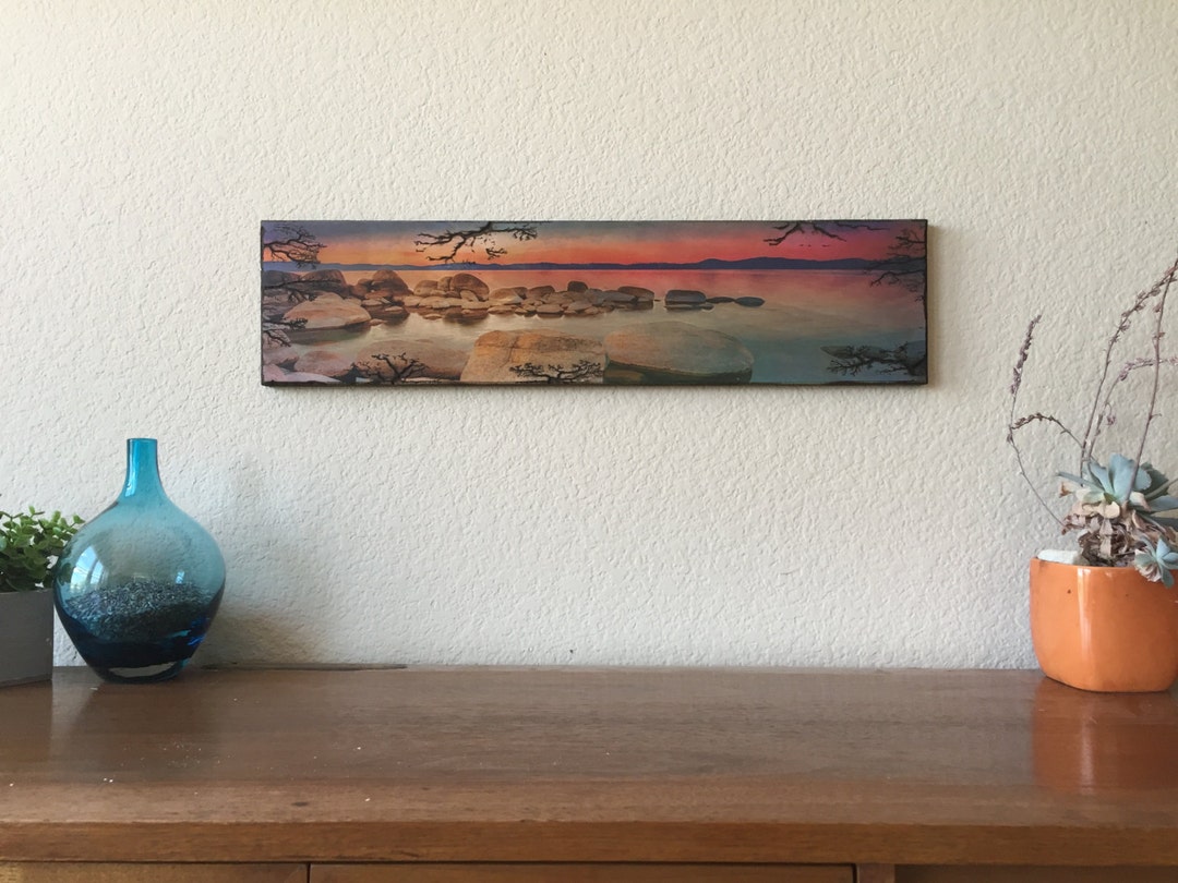 Wood Burning Art: Custom Sunset Photo on Maple Plywood - Etsy