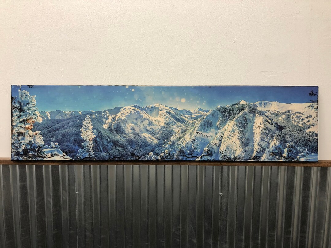 Backcountry - Mountain Artwork - Photo on Wood - Wood Burned Picture ...