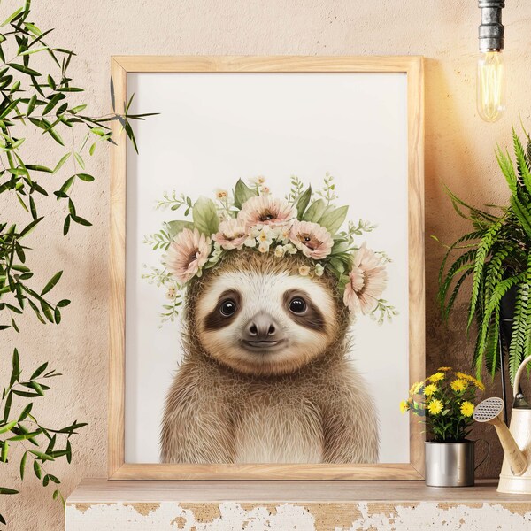 Sloth Wall Art - Etsy