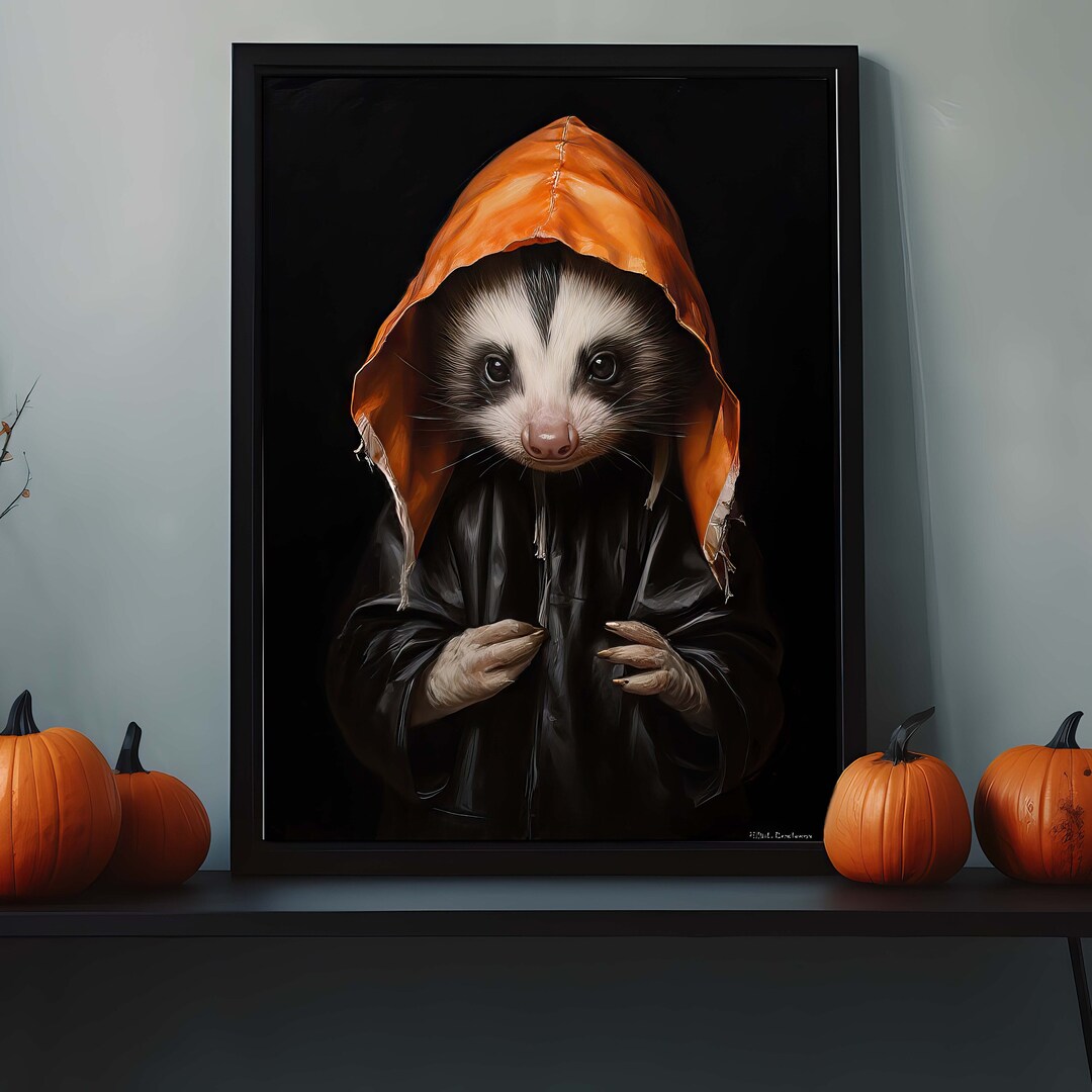 Gothic Skunk Wall Art Adorable Animal Decal Unique Wall - Etsy