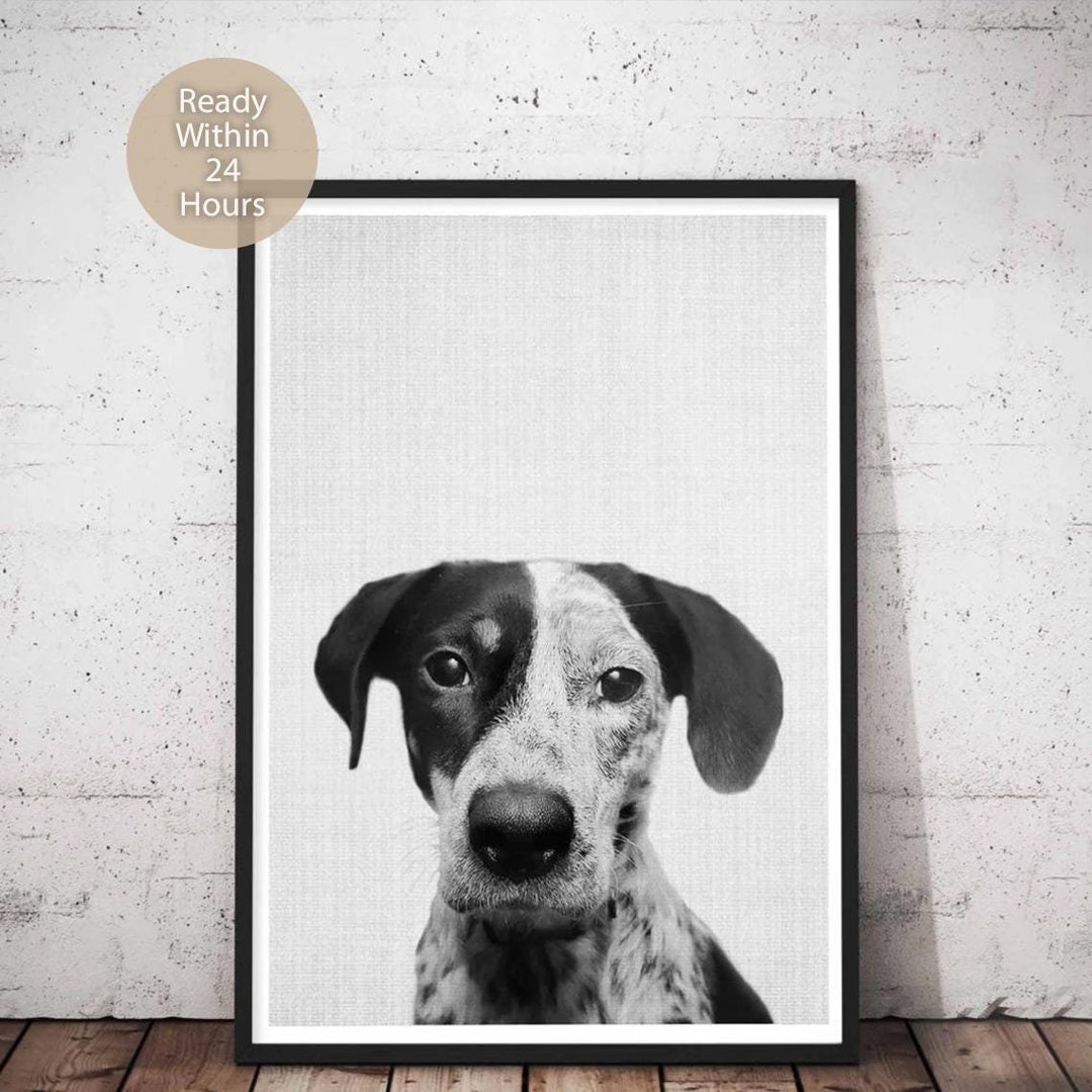 Custom Dog Portrait Print: Pet Memorial Gift - Etsy