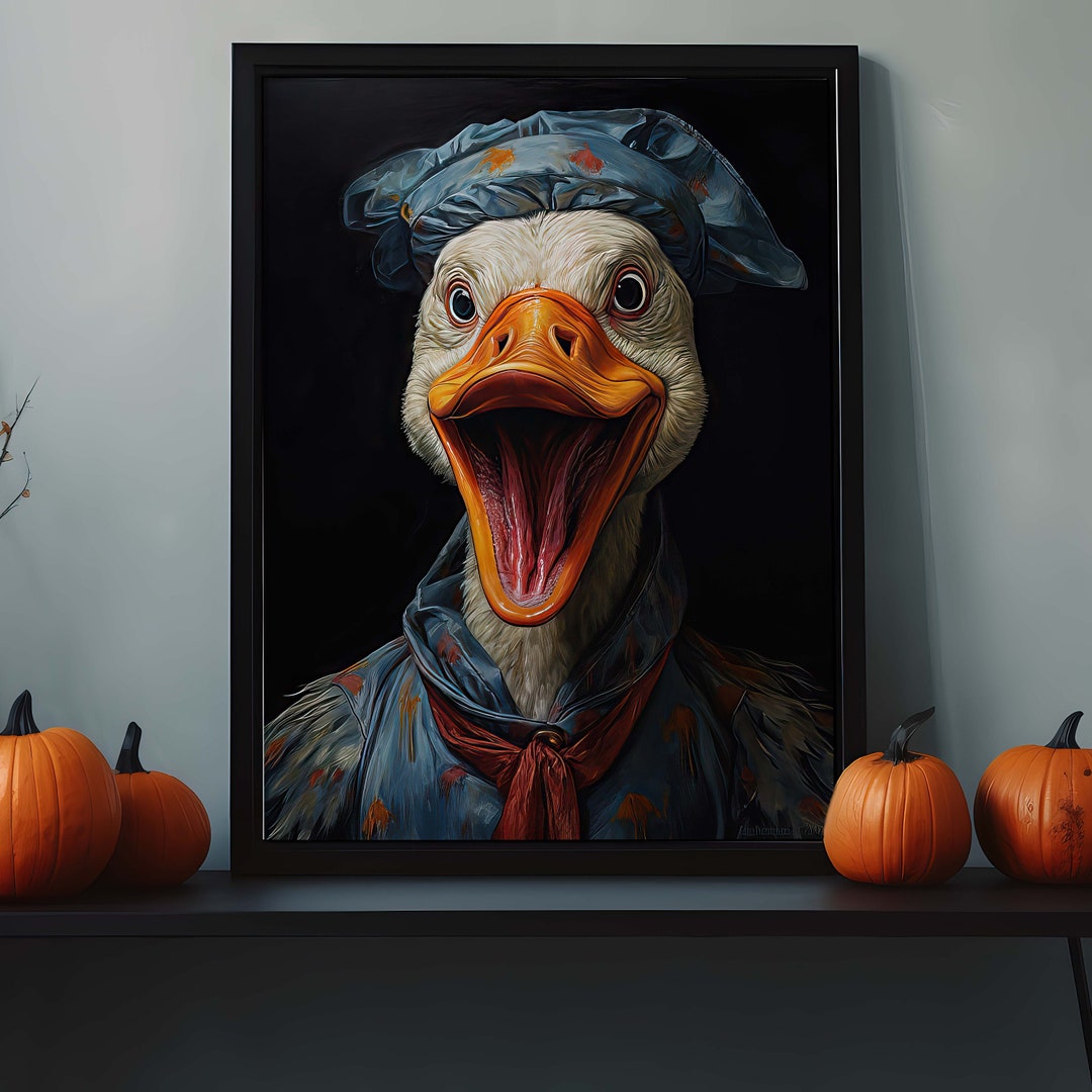 Gothic Goose Wall Artautumn Wildlife Wall Decorfarmhouse - Etsy