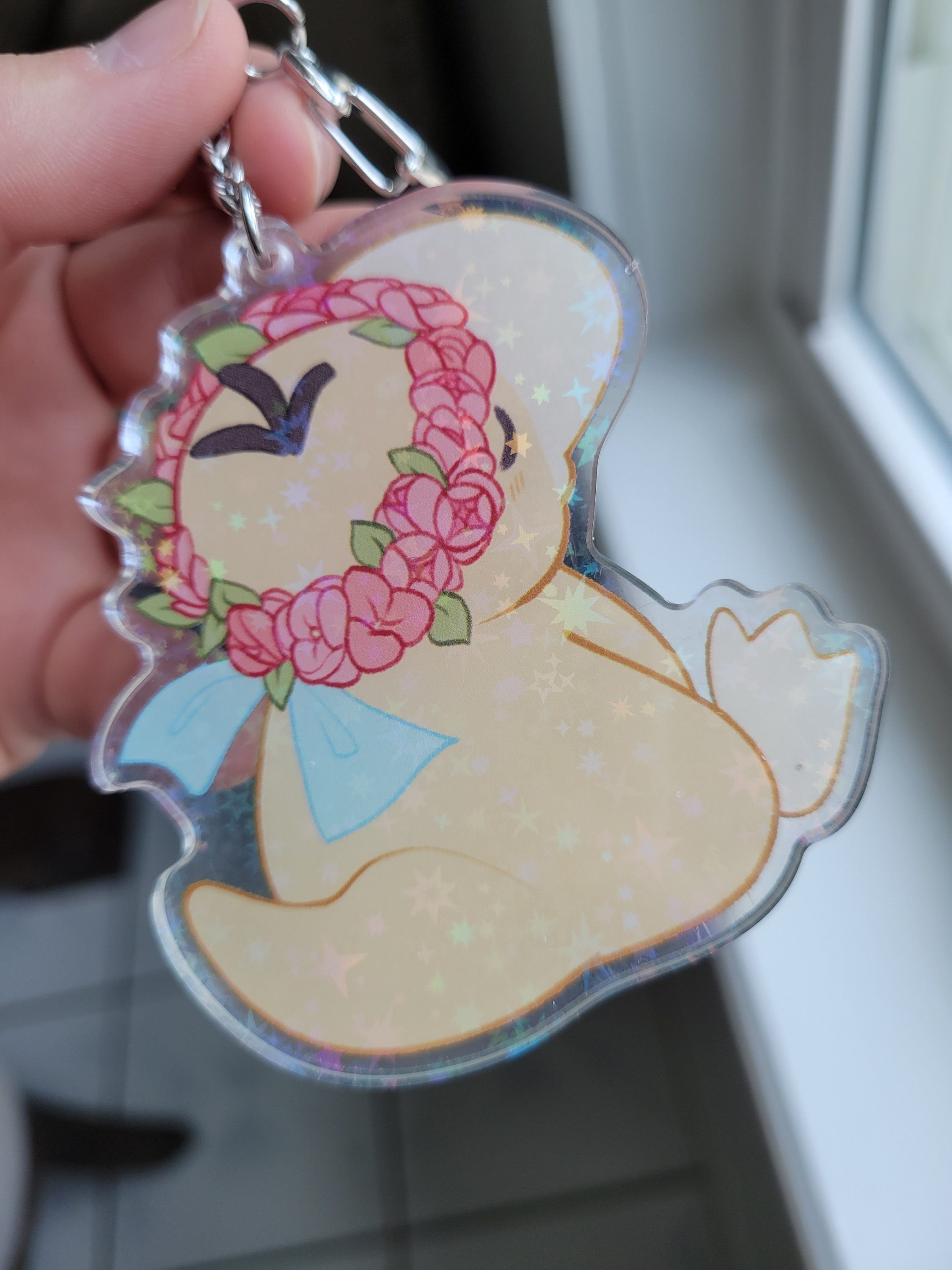 Shiny Duck: Double-Sided Spring Psyduck Charm | Etsy