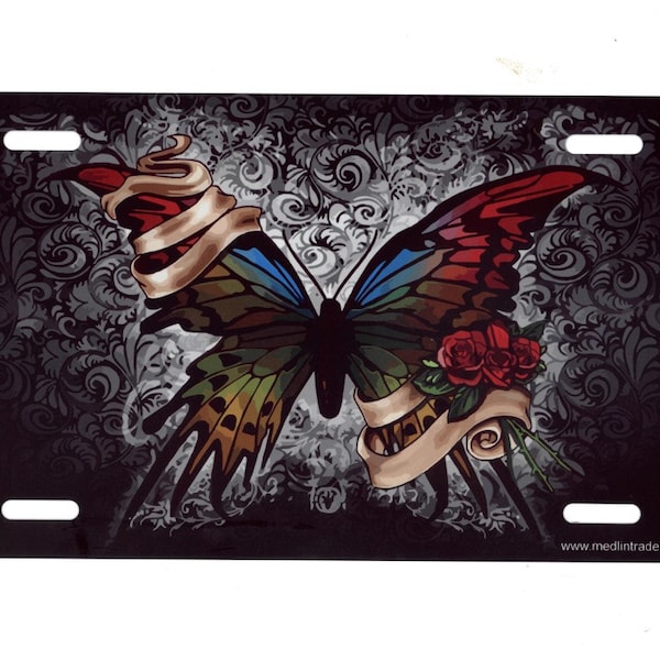 Butterfly Front License Plate Frame - Etsy
