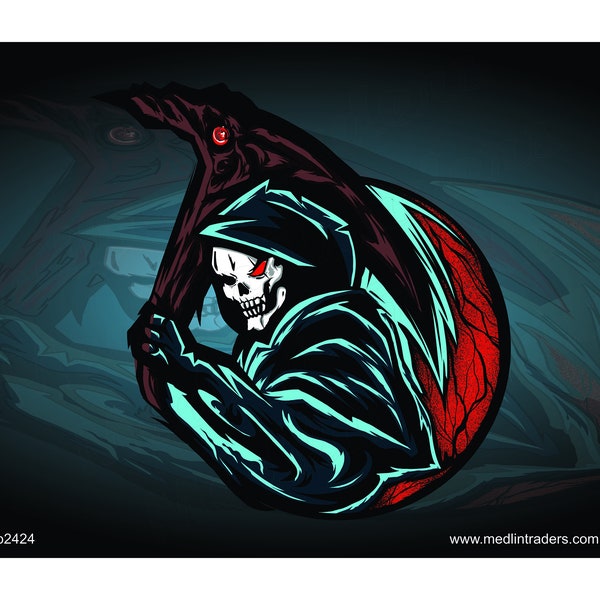 Grim Reaper License Plate - Etsy