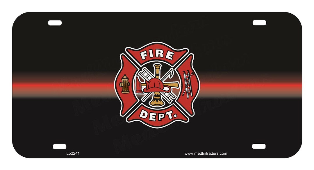 Fire Department Front Novelty License Plate LP2241 - Custom Vanity Car ...
