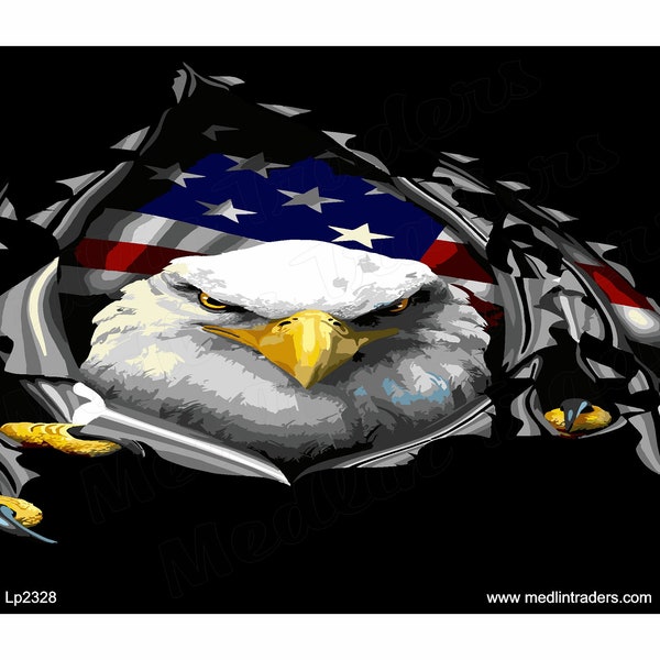 American Eagle Ripping Flag - Etsy