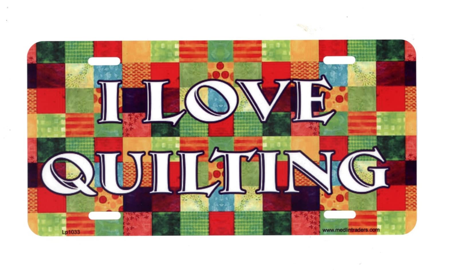 I Love Quilting License Plate LP1033 | Etsy