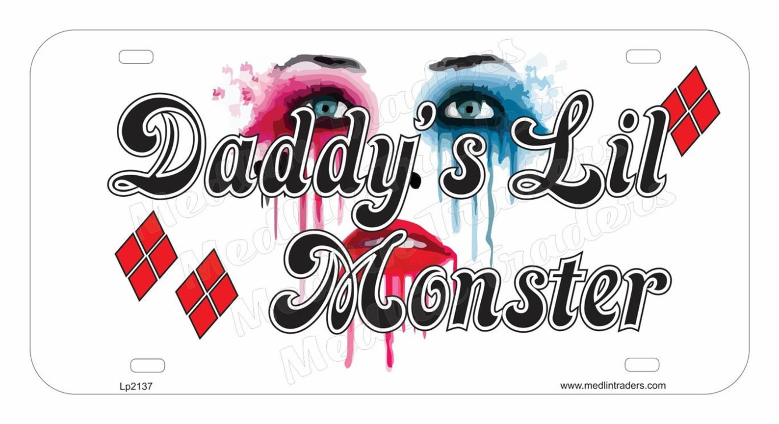 Daddy's Little Monster Front Novelty License Plate LP2137 - Etsy