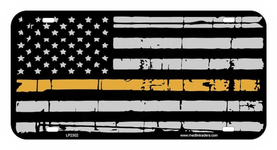 Thin Gold Line Dispatcher Front Novelty License Plate LP2302 | Etsy