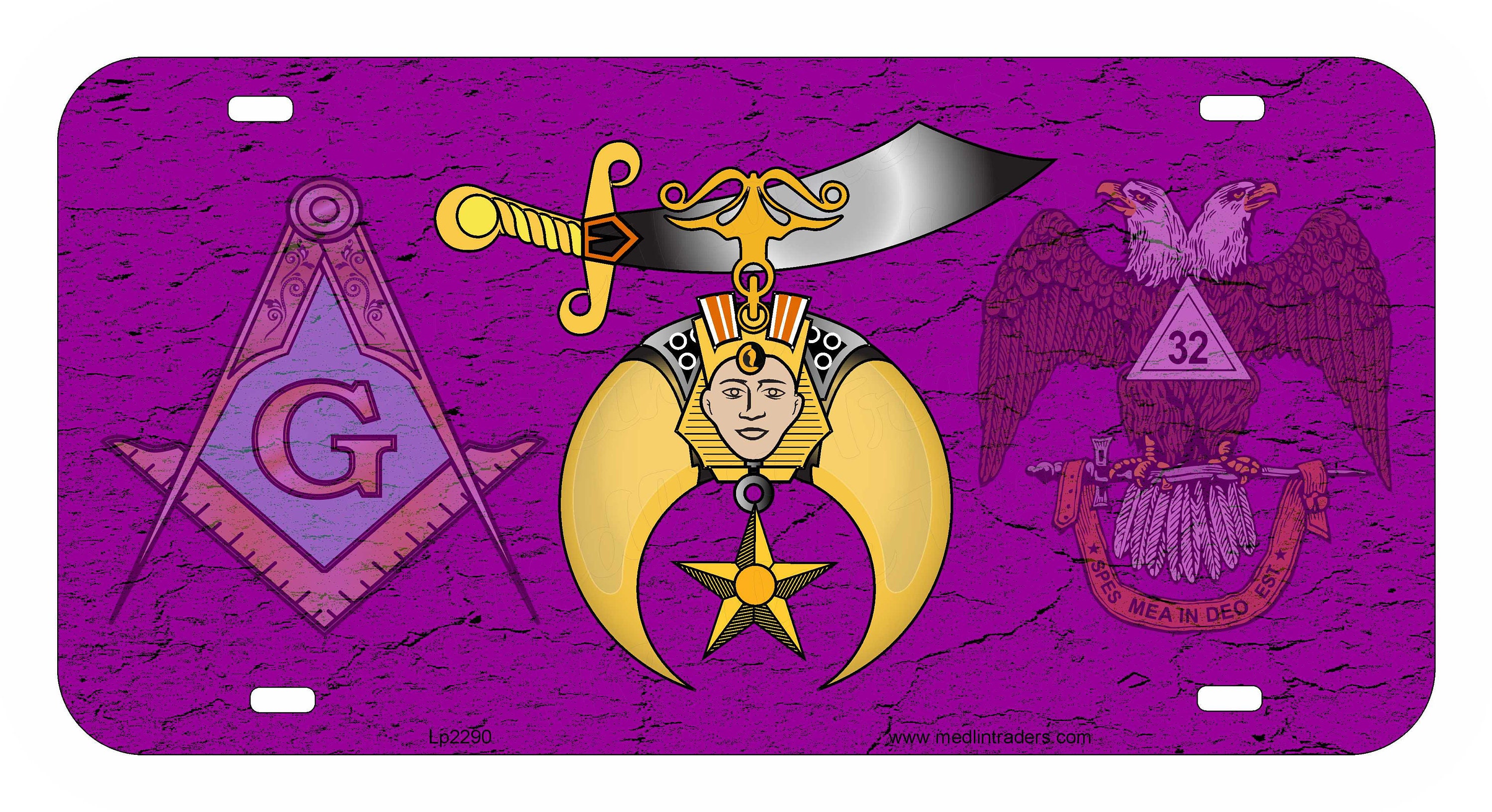 32nd Degree Mason Shriner Front Novelty License Plate LP2290 | Etsy