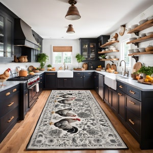 Chicken Kitchen Rugs Washable Farmhouse Style Set of 2 / 3 Avaiable ...