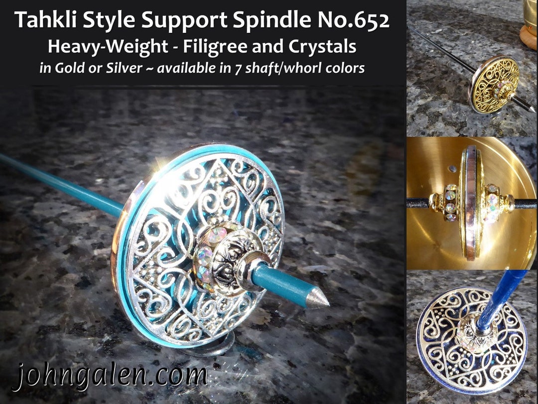 Tahkli Style Support Spindle No.652 - Heavy Weight Gold or Silver - 7 ...