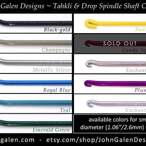 Drop Spindle No.227 - Rainbow Kaleidoscope - Acrylic and Alloy Whorl ...