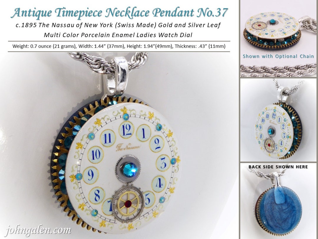 Antique Timepiece Pendant No.37 - Steampunk Style - C.1895 the Nassau ...