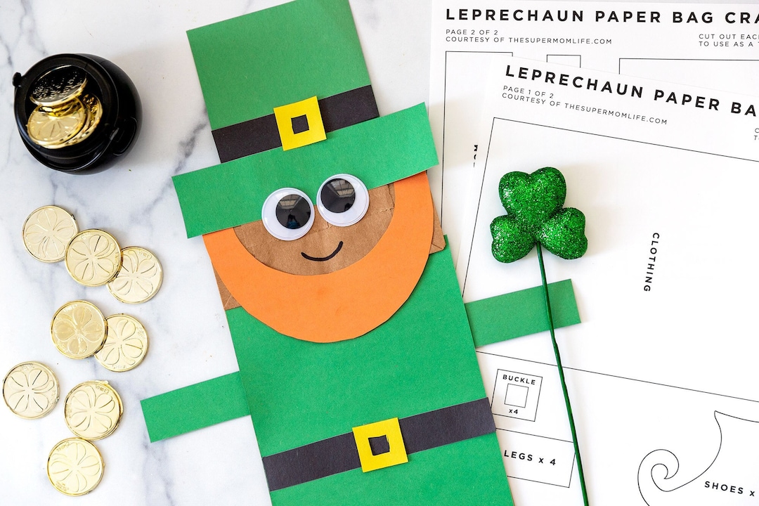 St. Patrick's Day Printable Leprechaun Template Classroom Activity for ...