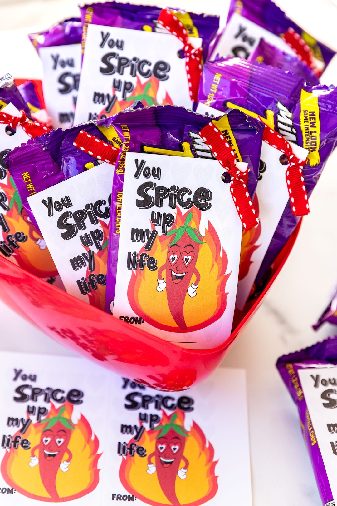 Valentine's Printable Cards You Spice up My Life Takis Classroom ...